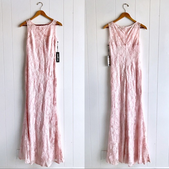 Karl Lagerfeld | Dresses | Nwt Karl Lagerfeld Paris Pink Lace Maxi ...